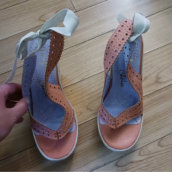 Irregular Choice | Shoes | Irregular Choice Tieback Wedged Sandals Size ...